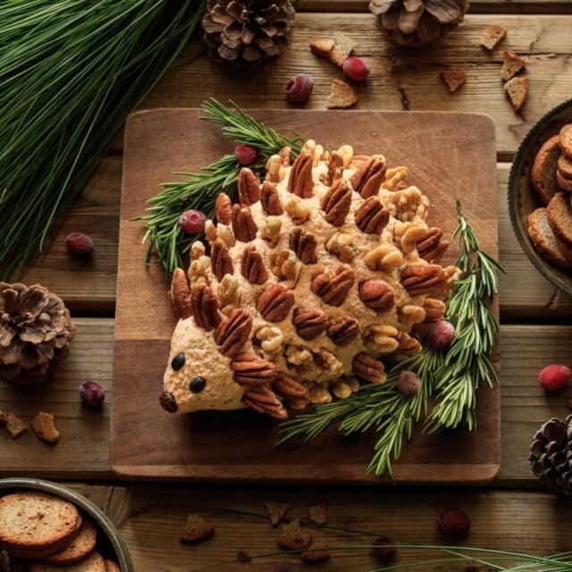 Woodland Hedgehog Cheese Ball - Savor the Flavour