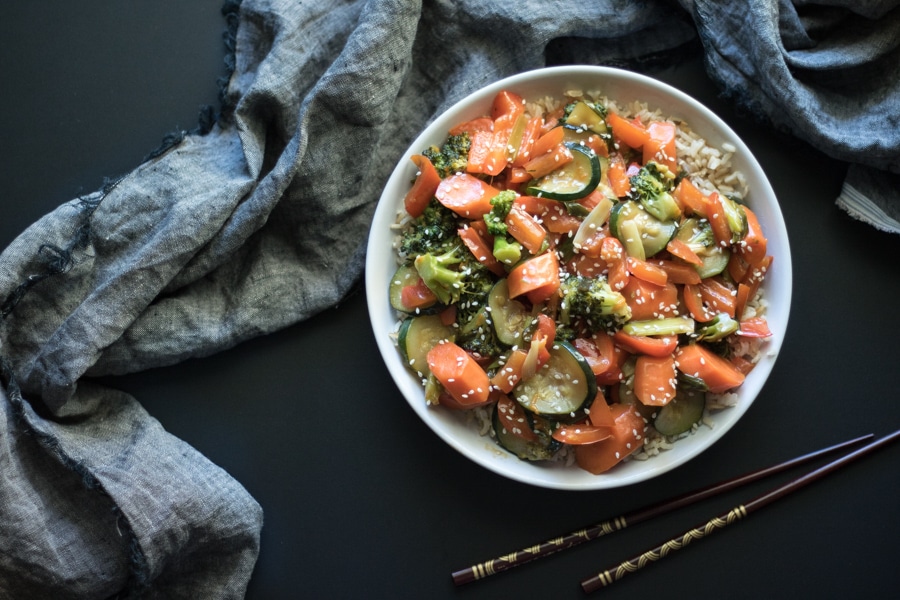 Orange Vegetable Stir Fry | Savor the Flavour