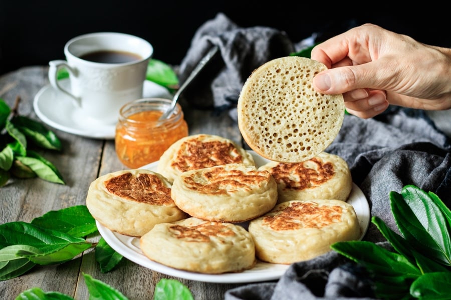 Easy English Crumpets - Savor the Flavour
