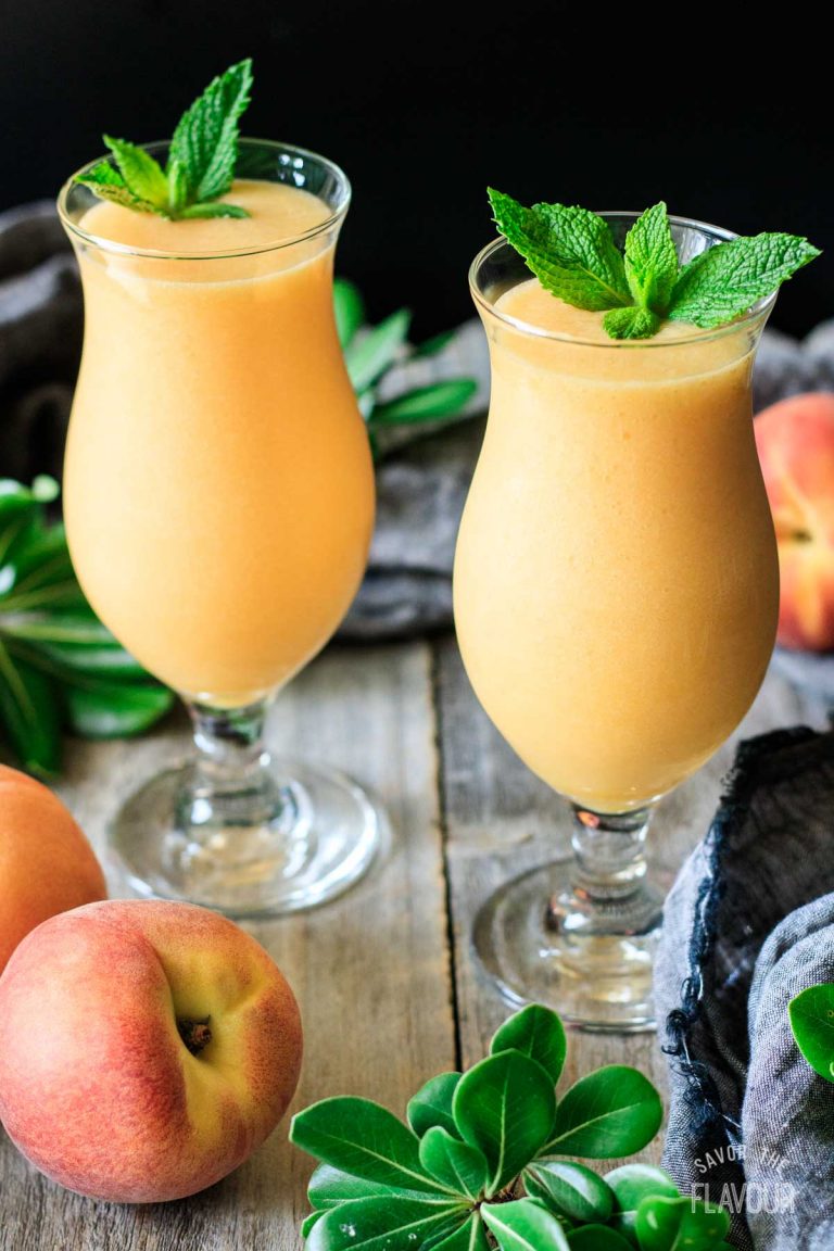 Virgin Peach Daiquiri - Savor the Flavour