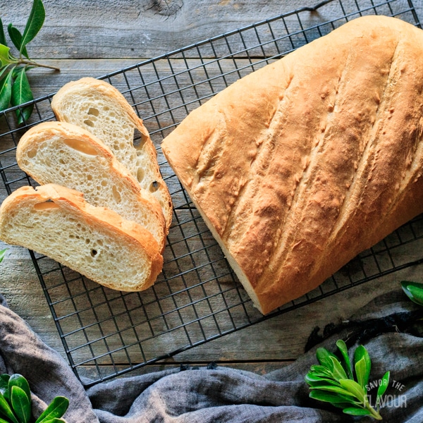 Crusty English Bloomer Bread - Savor the Flavour