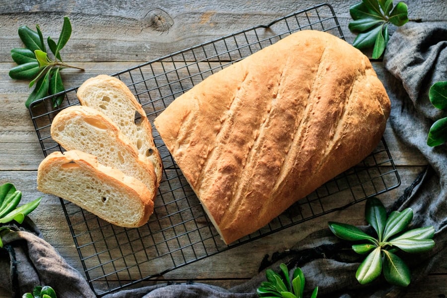 Crusty English Bloomer Bread - Savor the Flavour