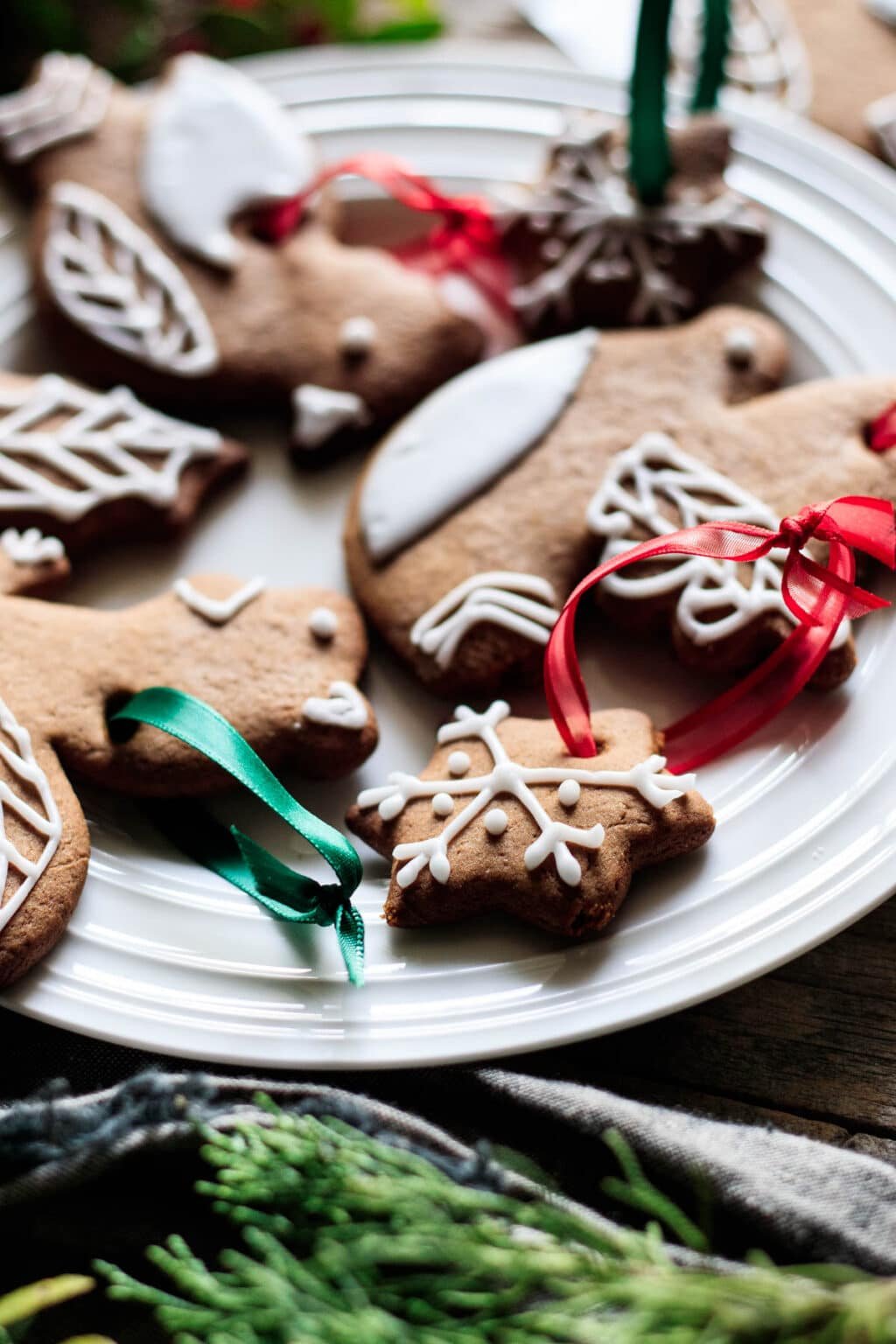 Edible Gingerbread Cookie Ornaments - Savor the Flavour