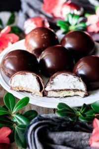 Chocolate Teacakes with Raspberry Jam - Savor the Flavour