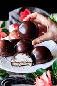 Chocolate Teacakes with Raspberry Jam - Savor the Flavour