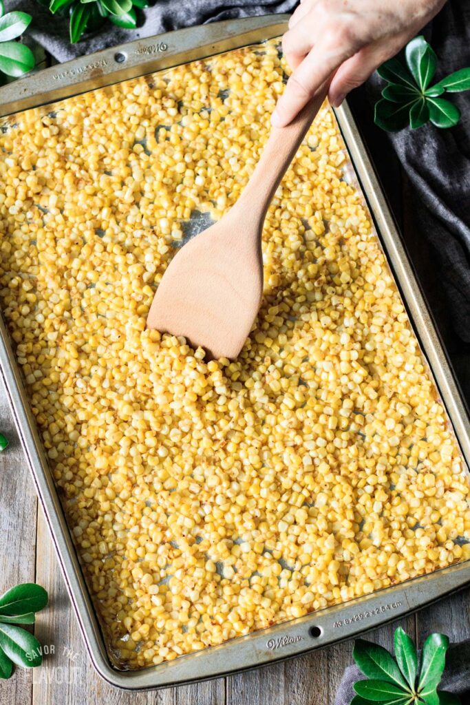 Oven Roasted Kernel Corn - Savor the Flavour