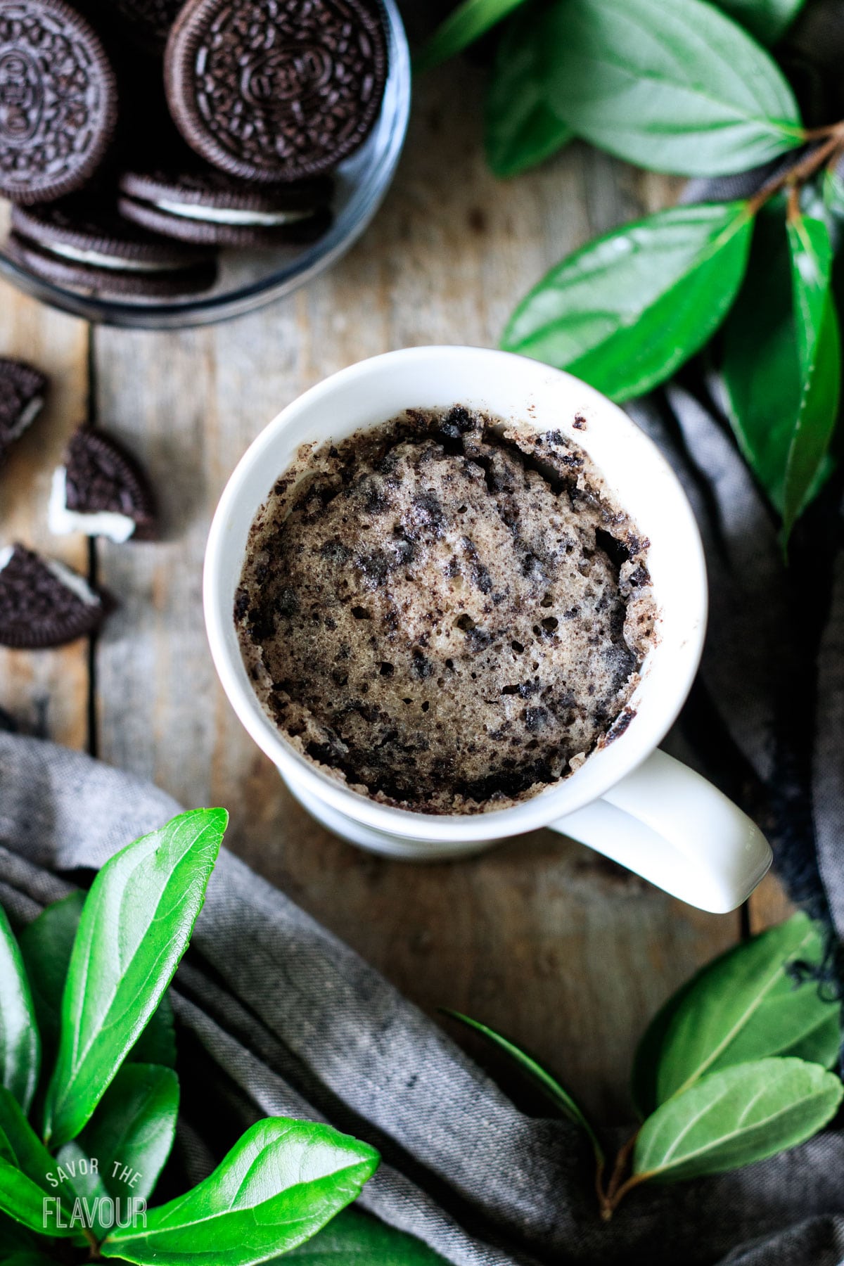 Oreo Mug Cake | Savor the Flavour