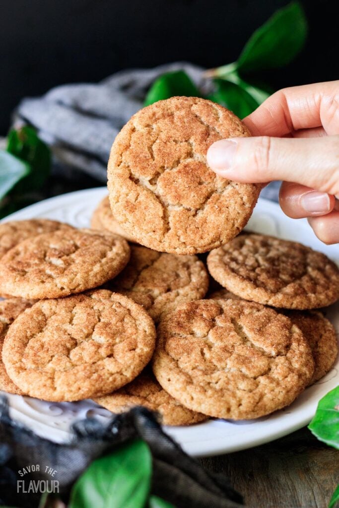Easy Vegan Snickerdoodles - Savor the Flavour