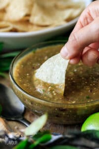 Chipotle Tomatillo-Green Chili Salsa (Copycat) - Savor the Flavour