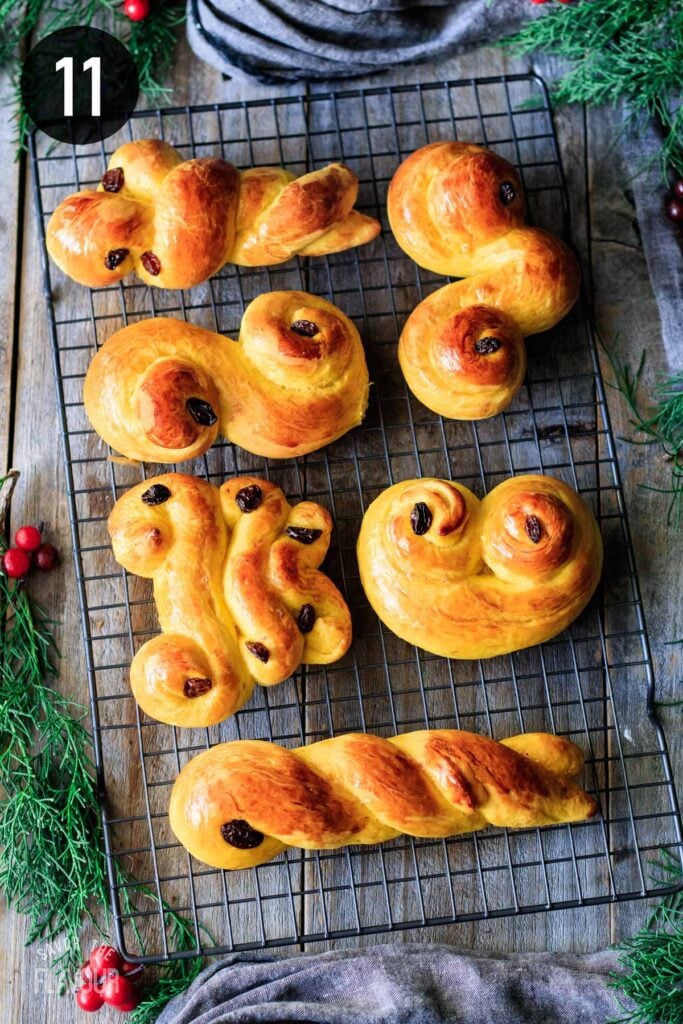 Lussekatter (St. Lucia Saffron Buns) - Savor the Flavour