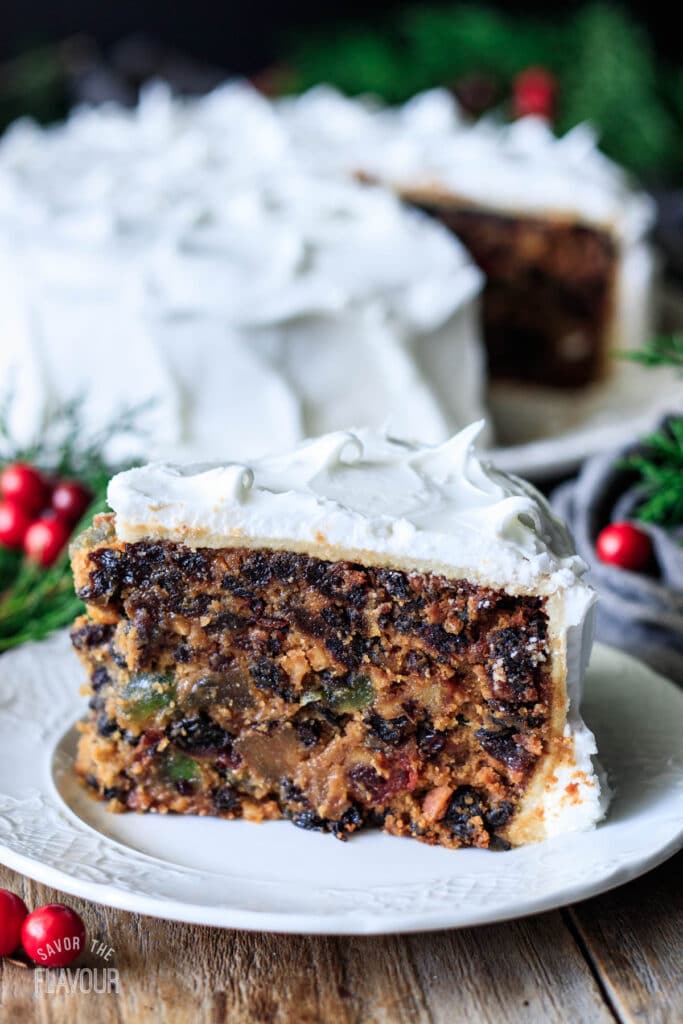 How to Decorate a British Christmas Cake - Savor the Flavour
