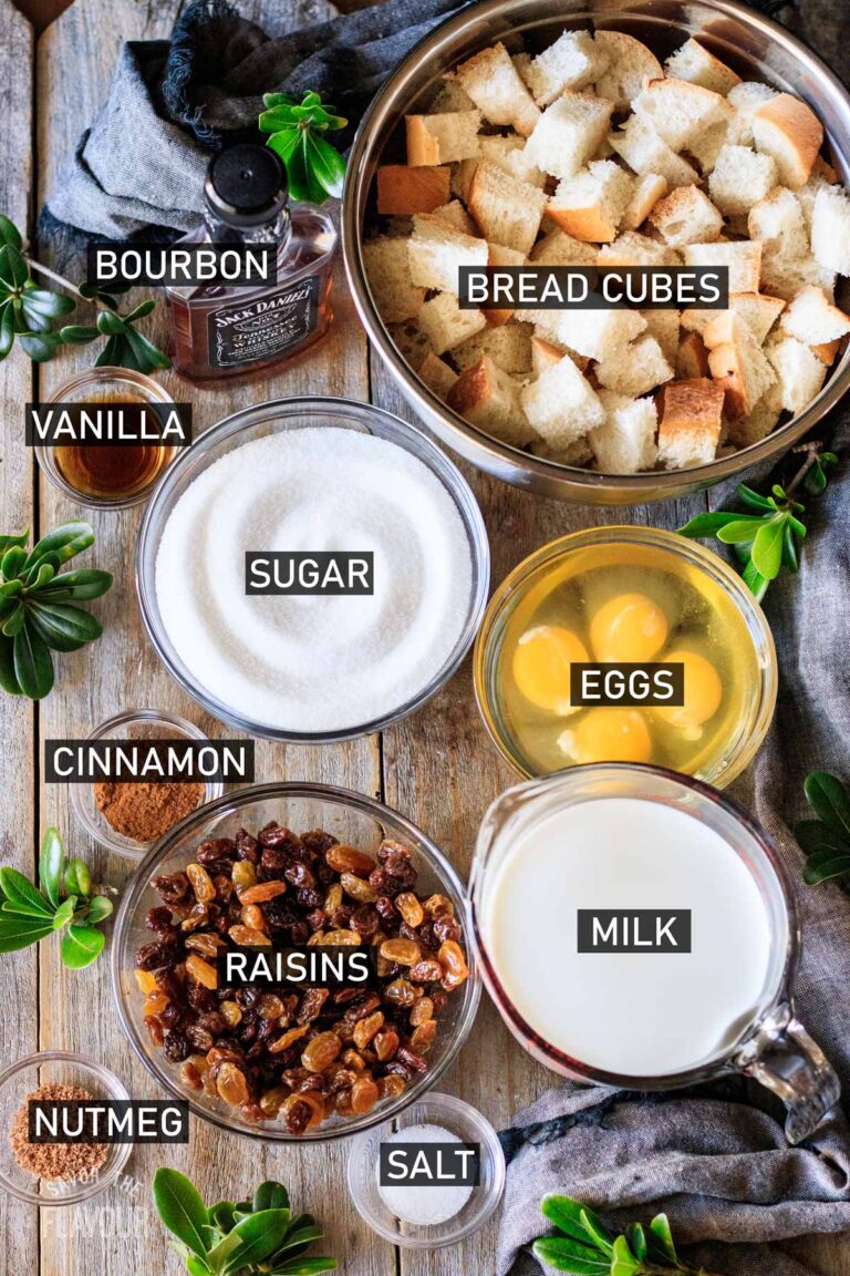 Bread Pudding with Bourbon Sauce - Savor the Flavour