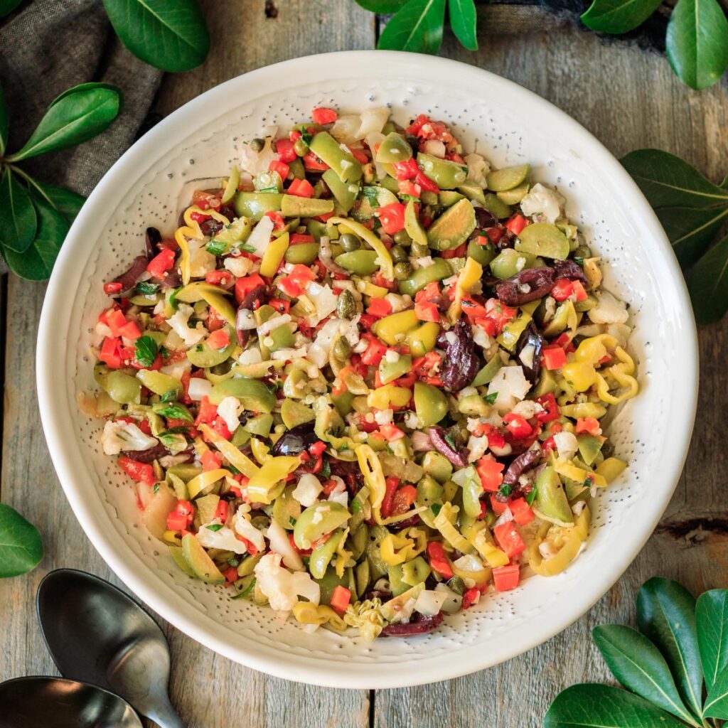 Muffaletta Olive Salad - Savor the Flavour