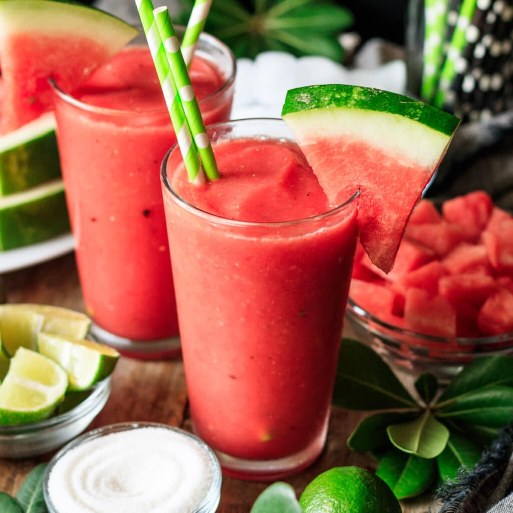 Watermelon Slushie Mocktail - Savor the Flavour