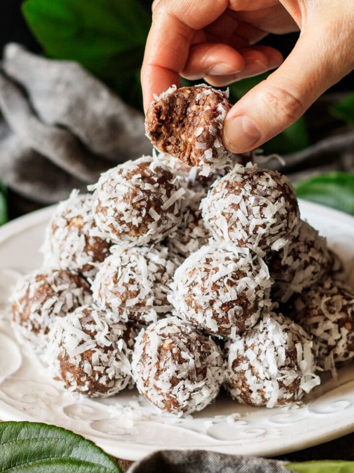 Coconut Protein Balls (No Bake) - Savor the Flavour