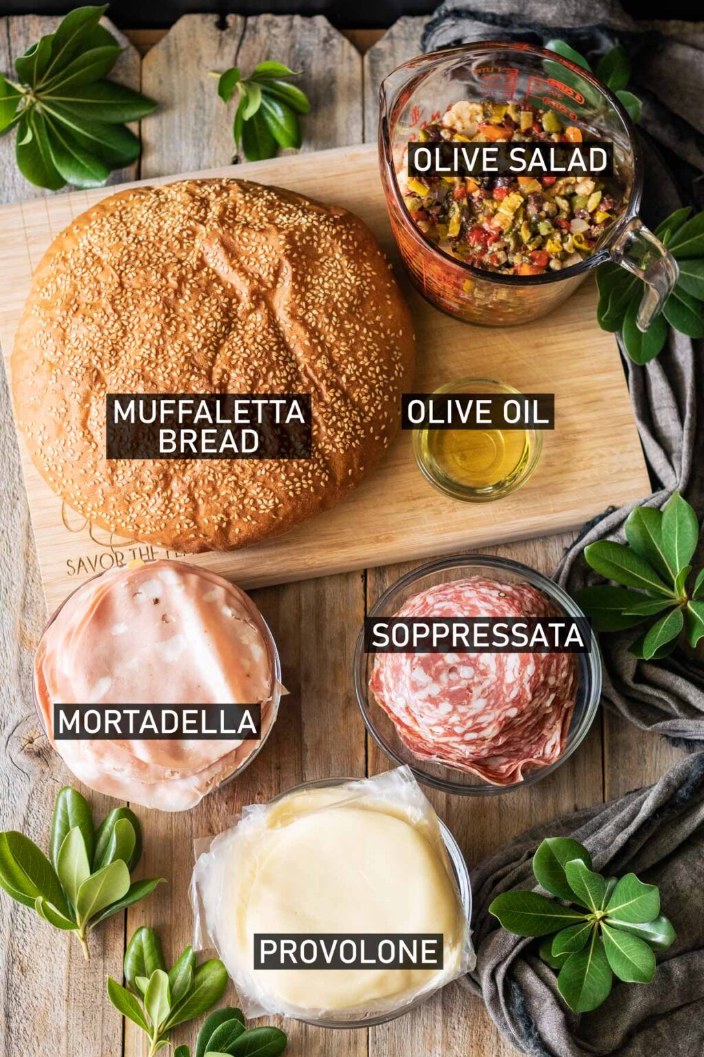Muffaletta Sandwich - Savor the Flavour