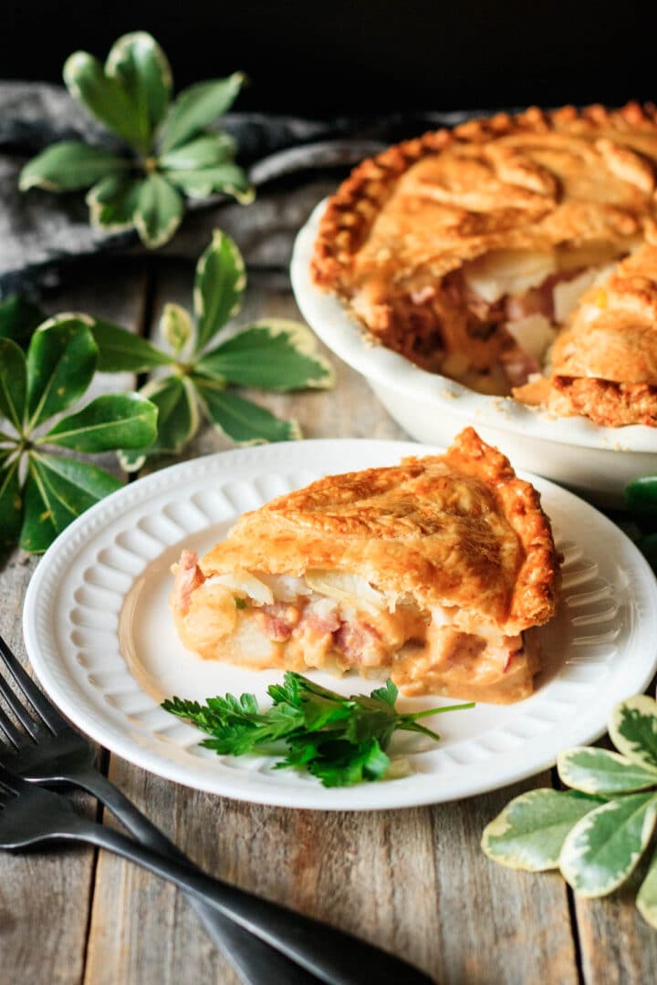 Cheese and Ham Pie - Savor the Flavour