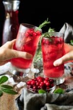 Sparkling Cranberry Mocktail - Savor the Flavour