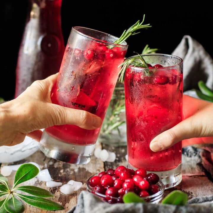 Sparkling Cranberry Mocktail - Savor the Flavour