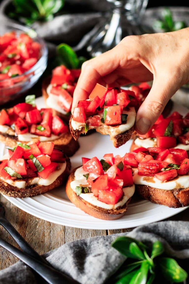 Caprese Bruschetta - Savor the Flavour