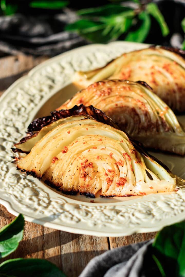 Roasted Cabbage Wedges - Savor the Flavour