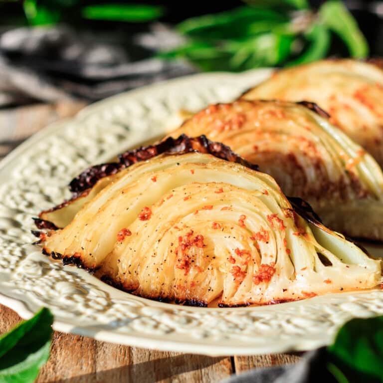 Roasted Cabbage Wedges - Savor the Flavour
