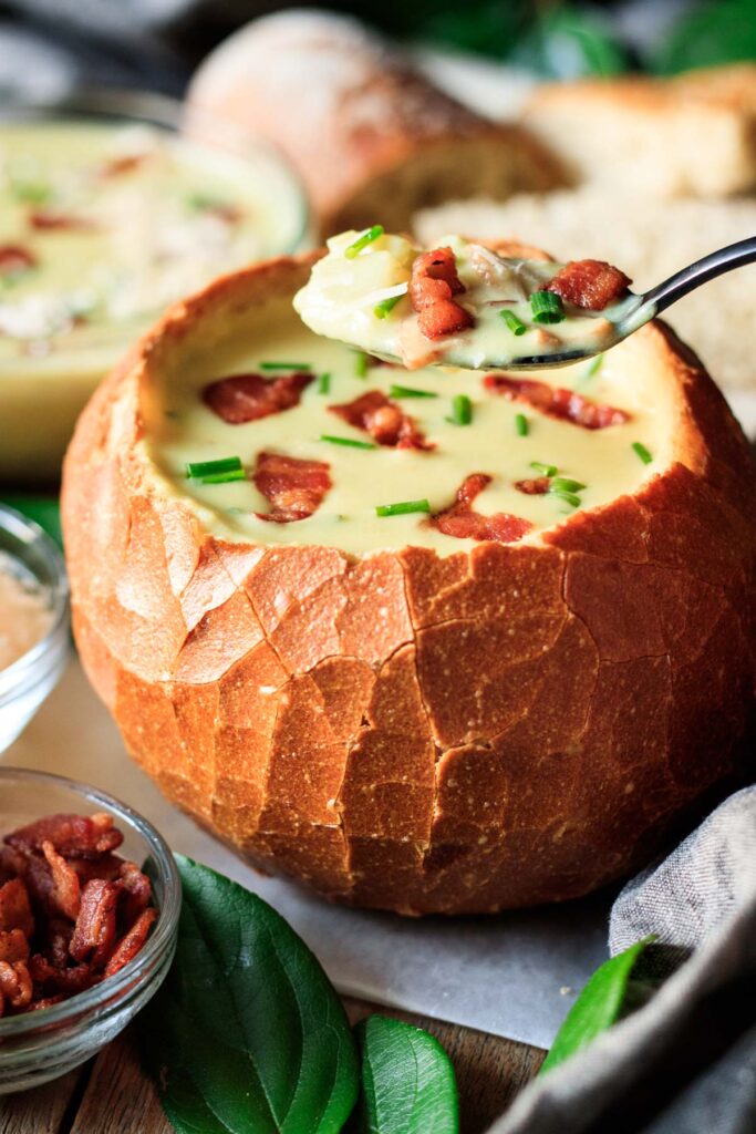 Panera Baked Potato Soup - Savor the Flavour