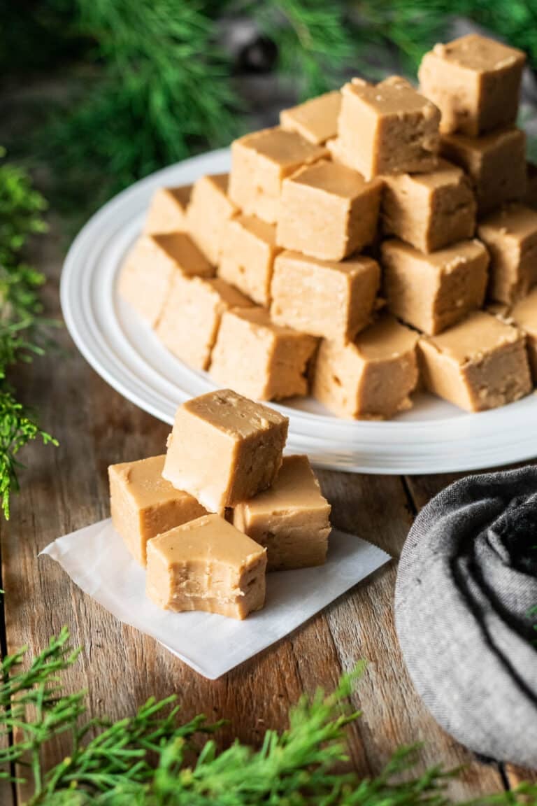 3 Ingredient Peanut Butter Fudge - Savor the Flavour