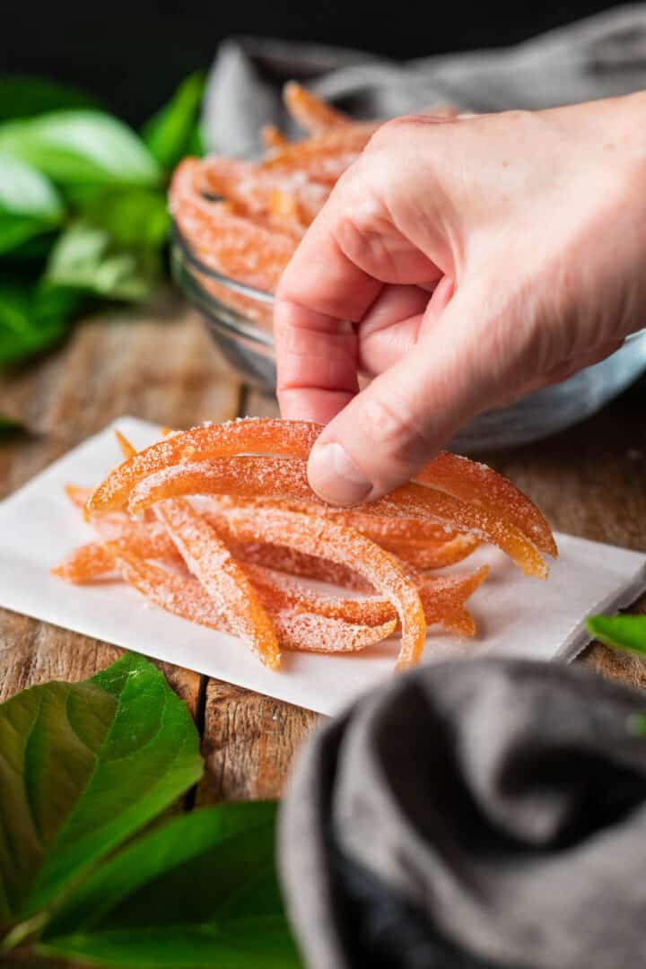 Candied Grapefruit Peels - Savor the Flavour