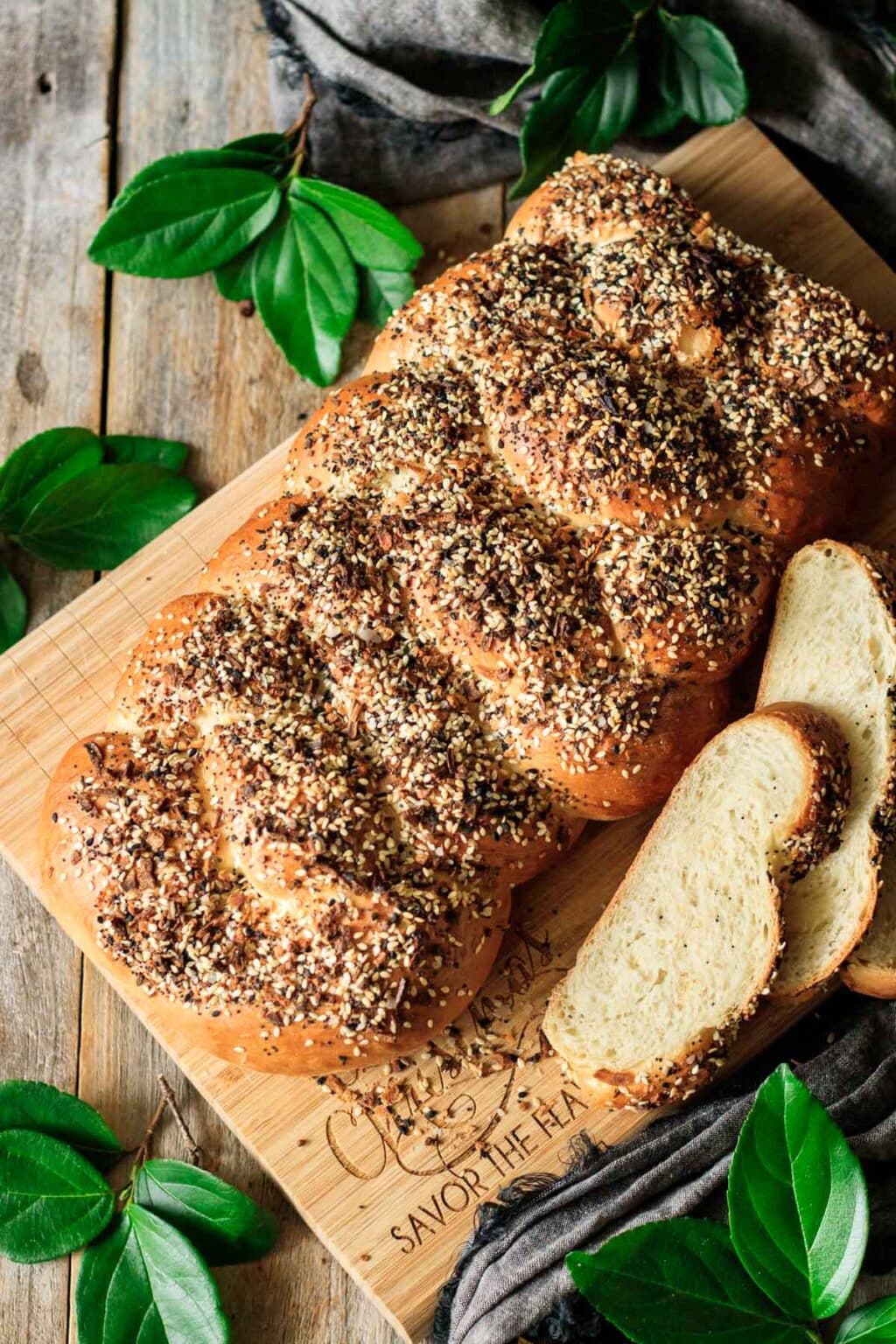 Everything Bagel Bread - Savor the Flavour