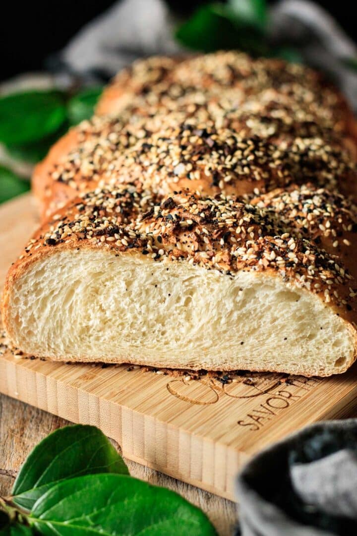 Everything Bagel Bread - Savor the Flavour