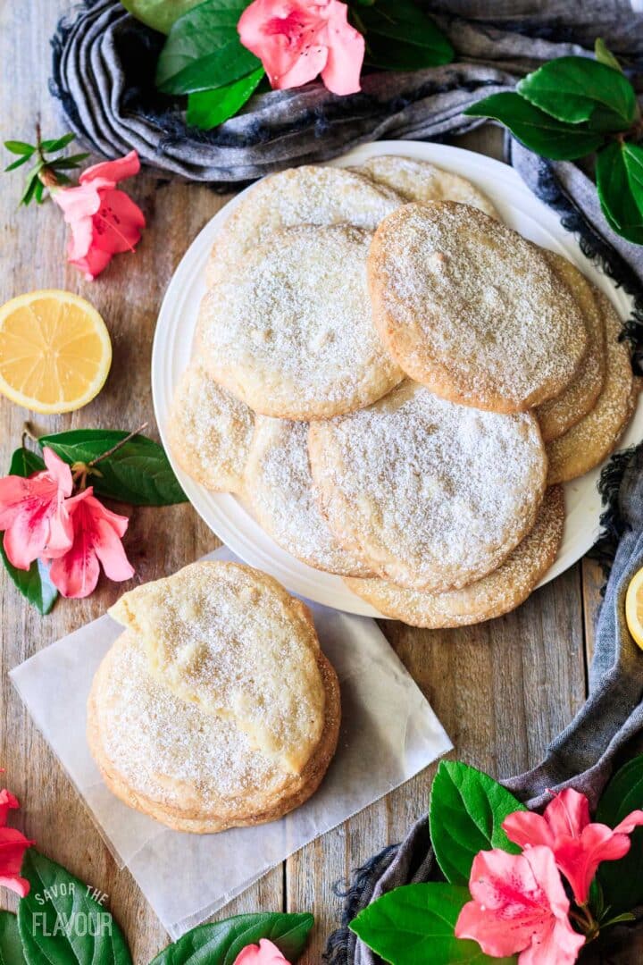 Panera Bread Lemon Drop Cookies - Savor the Flavour