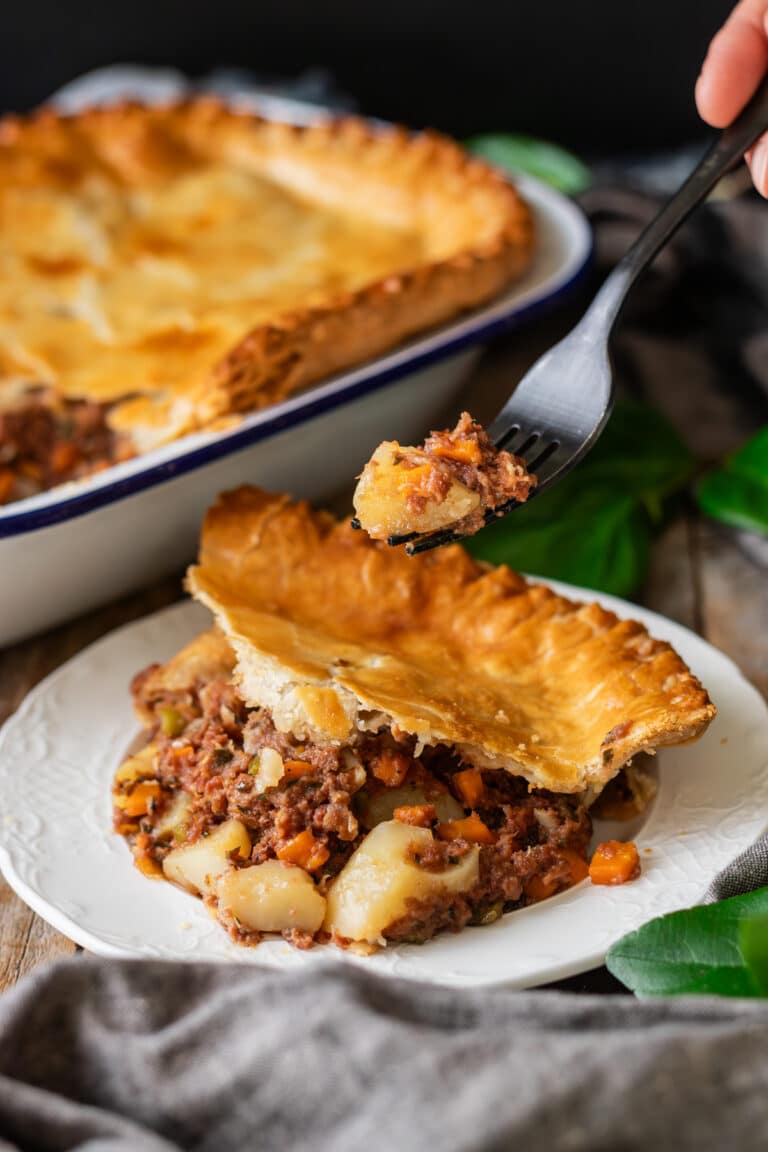 British Corned Beef Pie - Savor the Flavour