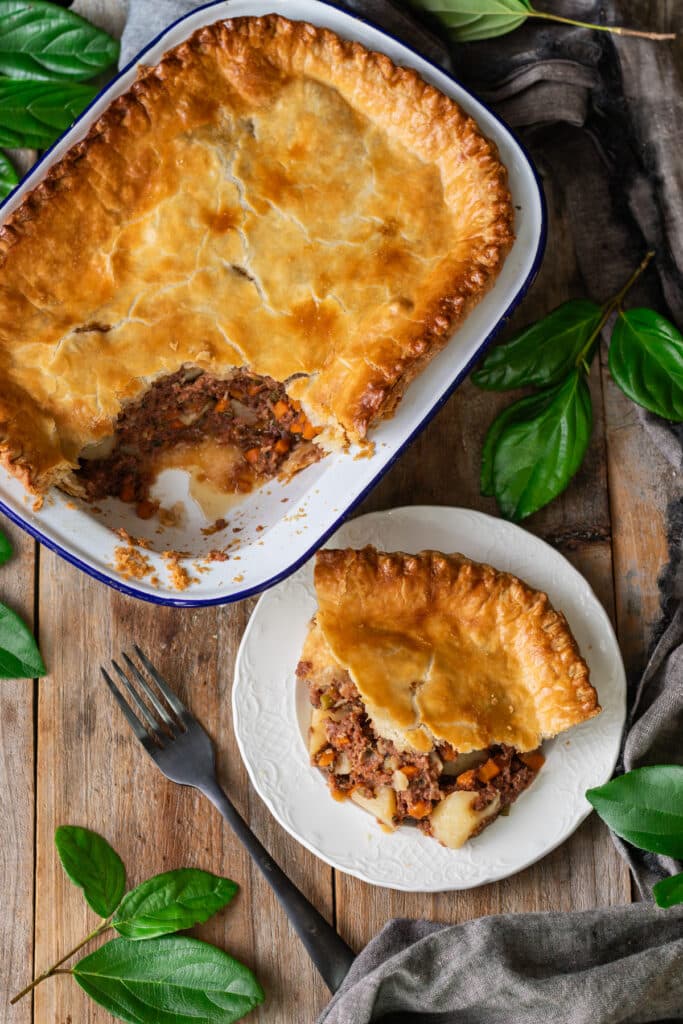 British Corned Beef Pie - Savor the Flavour